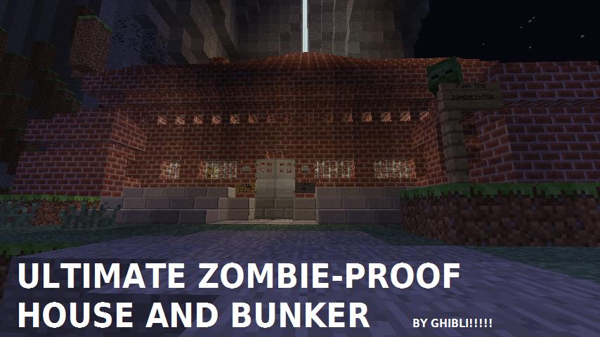 Zombie apocalypse house and bunker Minecraft Map