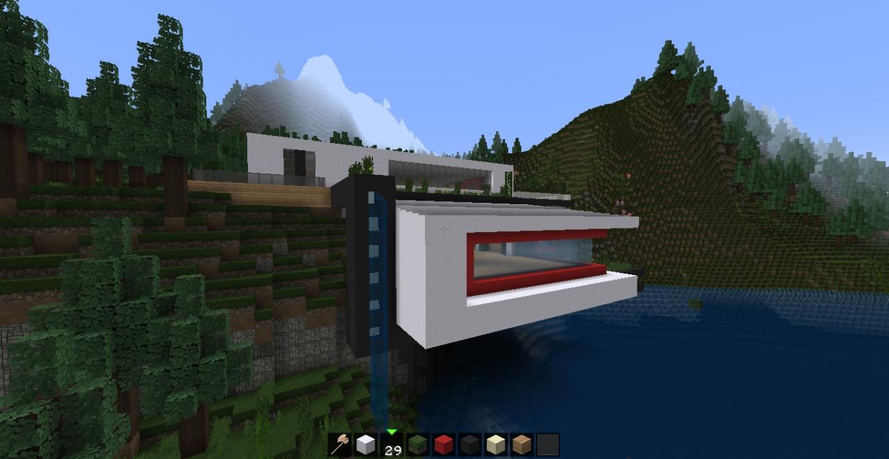 ultra modern house Minecraft Map