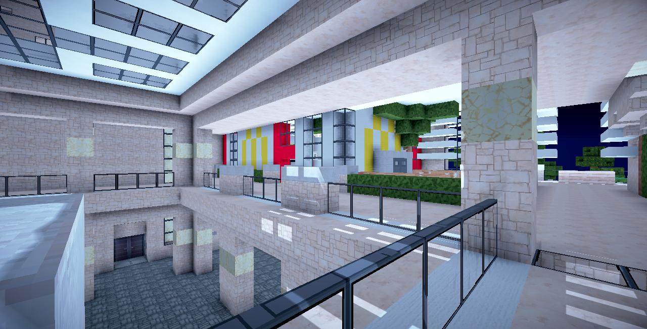 Journey Air I Modern Shopping Center with Marina Minecraft Map
