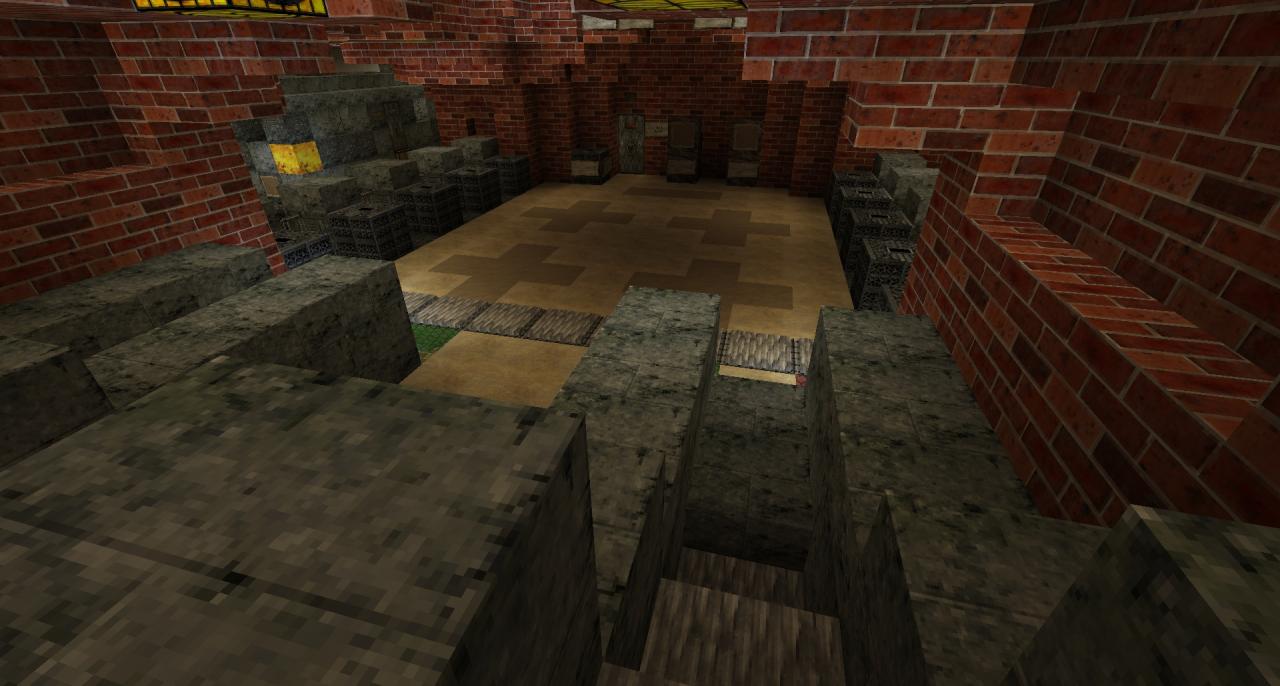 Stonebrick underground station Minecraft Map