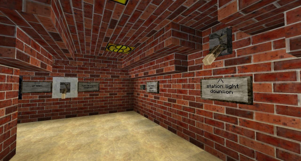 Stonebrick underground station Minecraft Map