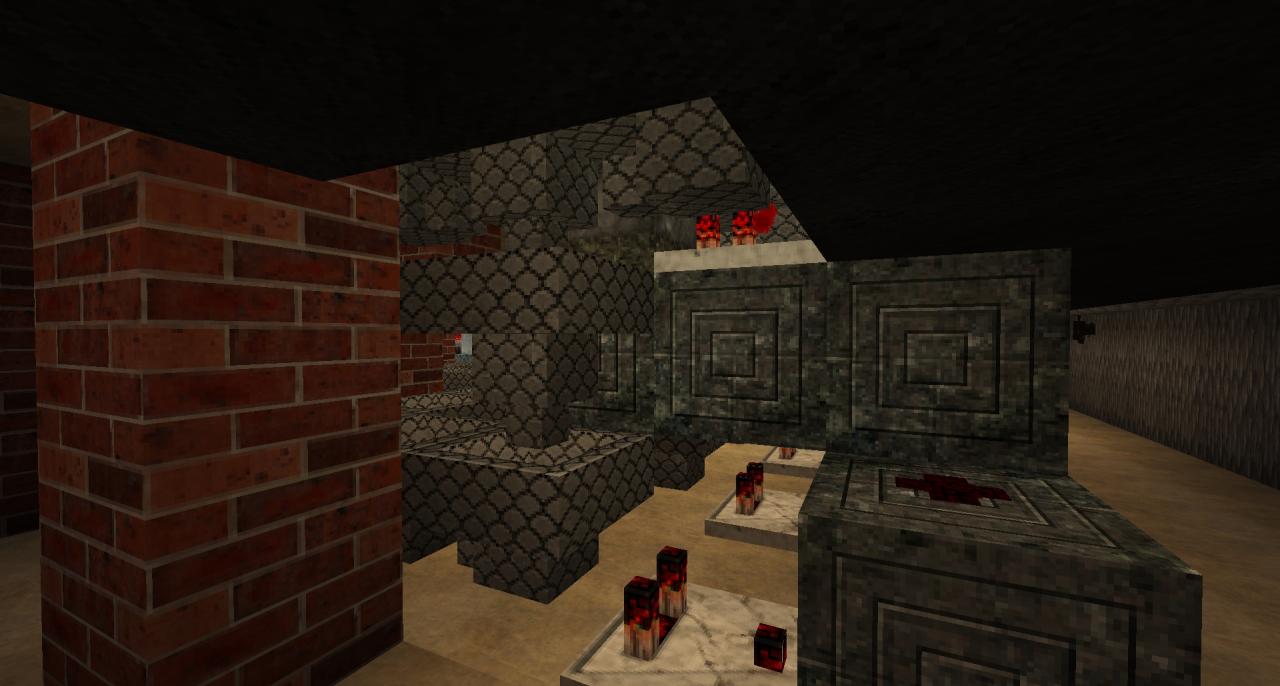Stonebrick underground station Minecraft Map