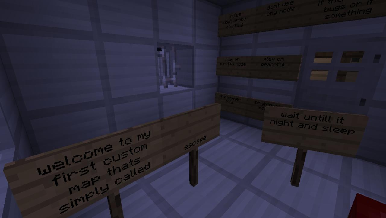 Escape -my first custom map Minecraft Map