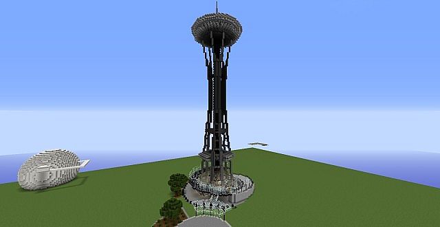 Seattle Space Needle Minecraft Map