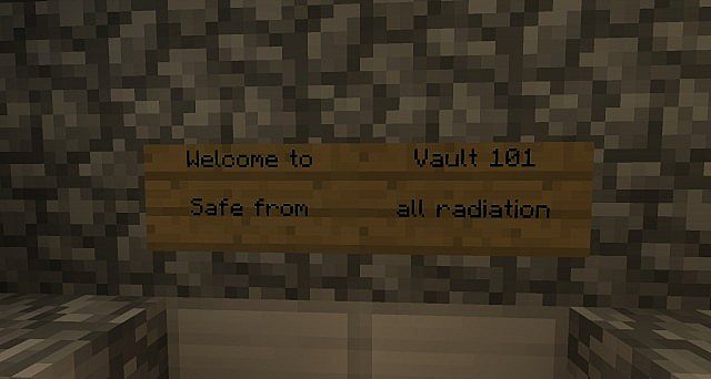 Nuclear fallout/attack shelter Minecraft Map