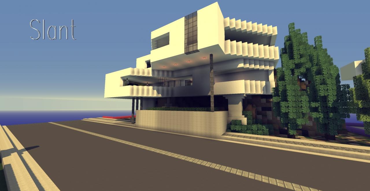 'Slant' | Concept Modern Mansion *W.I.P* Minecraft Map