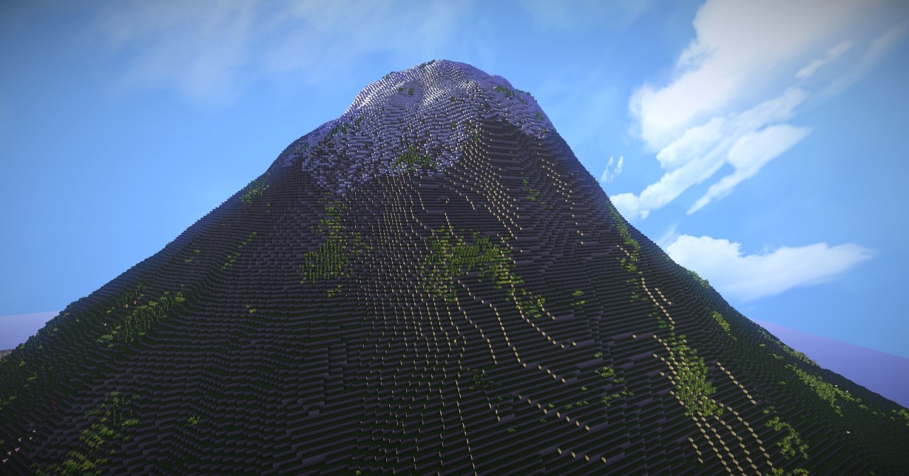 Huge Volcano (Custom terrain) Minecraft Map