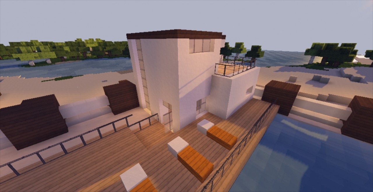 Modern Malibu beach house Minecraft Map