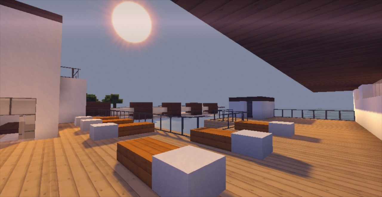Modern Malibu beach house Minecraft Map