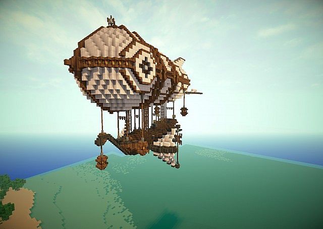 Steampunk ship Minecraft Map