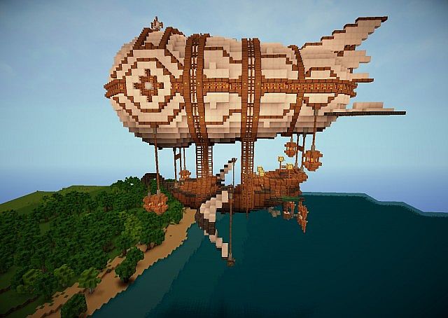 Steampunk ship Minecraft Map