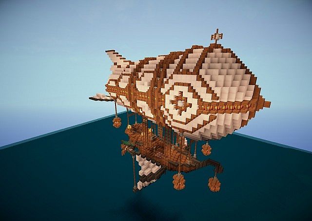 Steampunk ship Minecraft Map