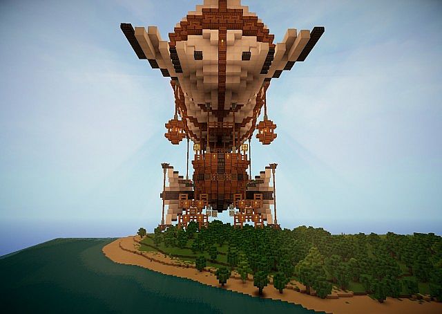 Steampunk ship Minecraft Map