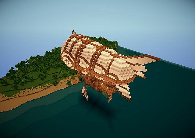 Steampunk ship Minecraft Map