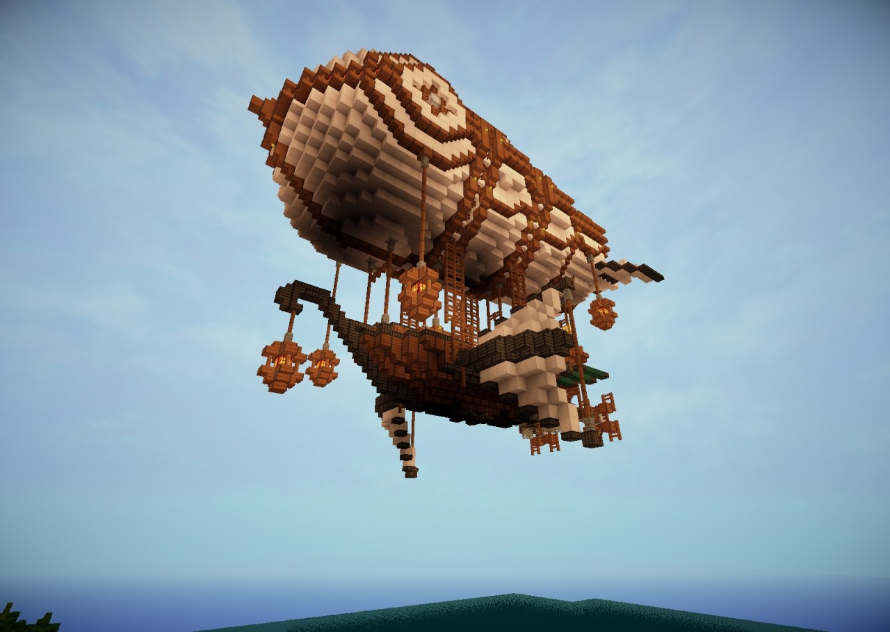 Steampunk ship Minecraft Map