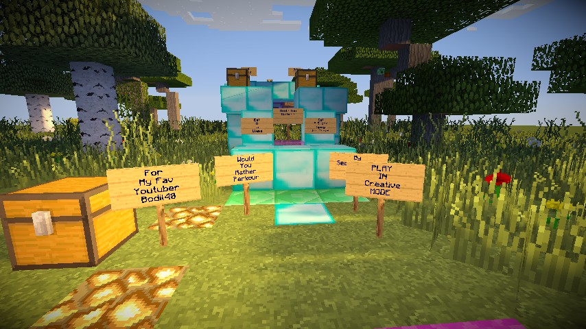 Would You Rather Parkour MAP Minecraft Project