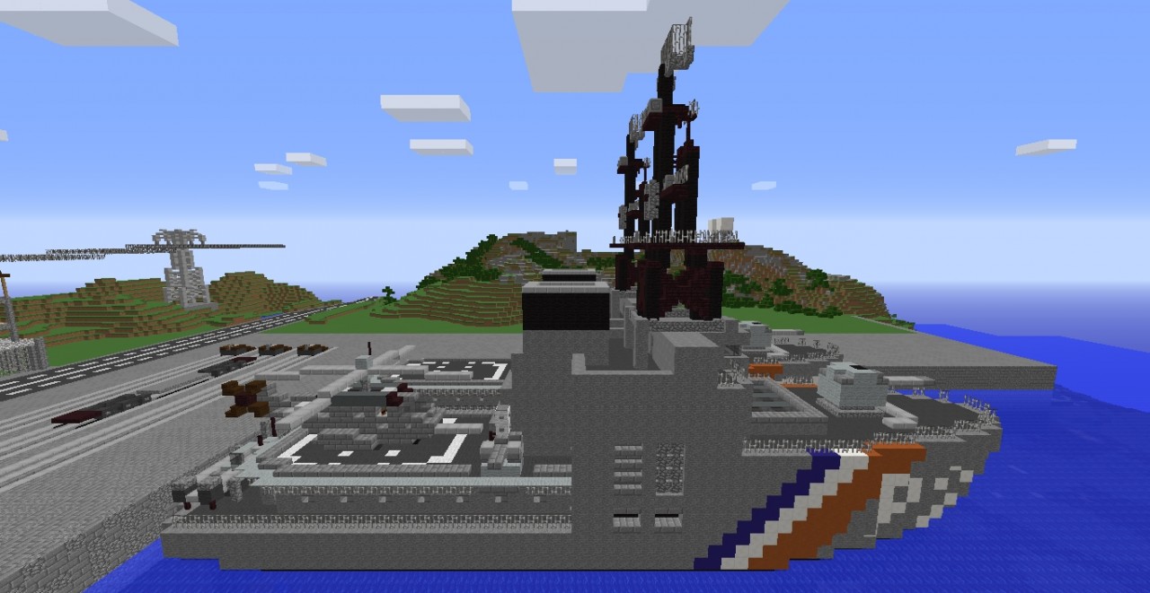 P1, a Patrol Vessel w/ heli Minecraft Map
