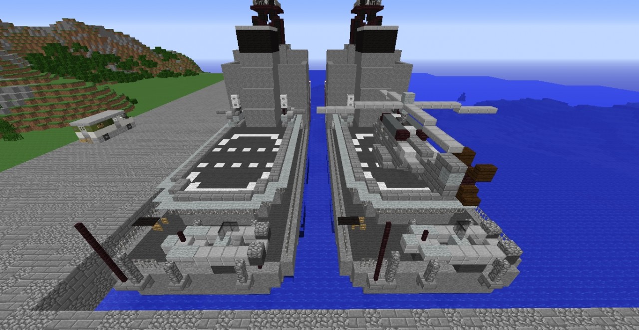 P1, a Patrol Vessel w/ heli Minecraft Map