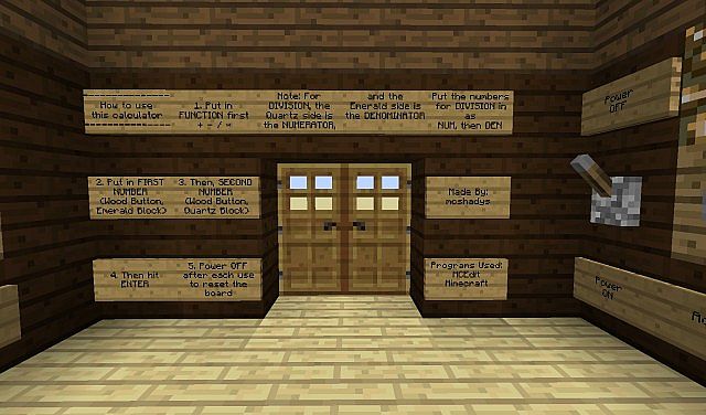 Minecraft Calculator (Calculates in Seconds) Minecraft Map