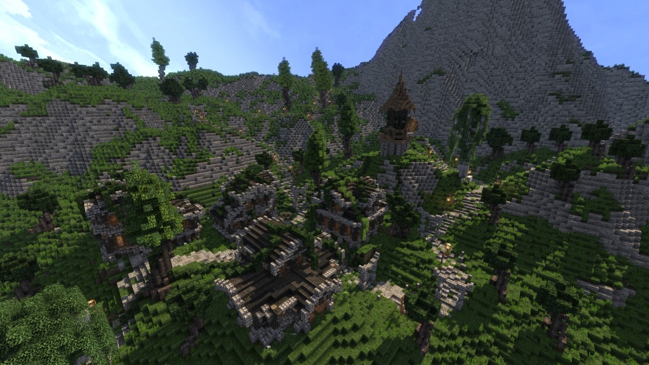 Araten island - Custom Terrain and Village Minecraft Map