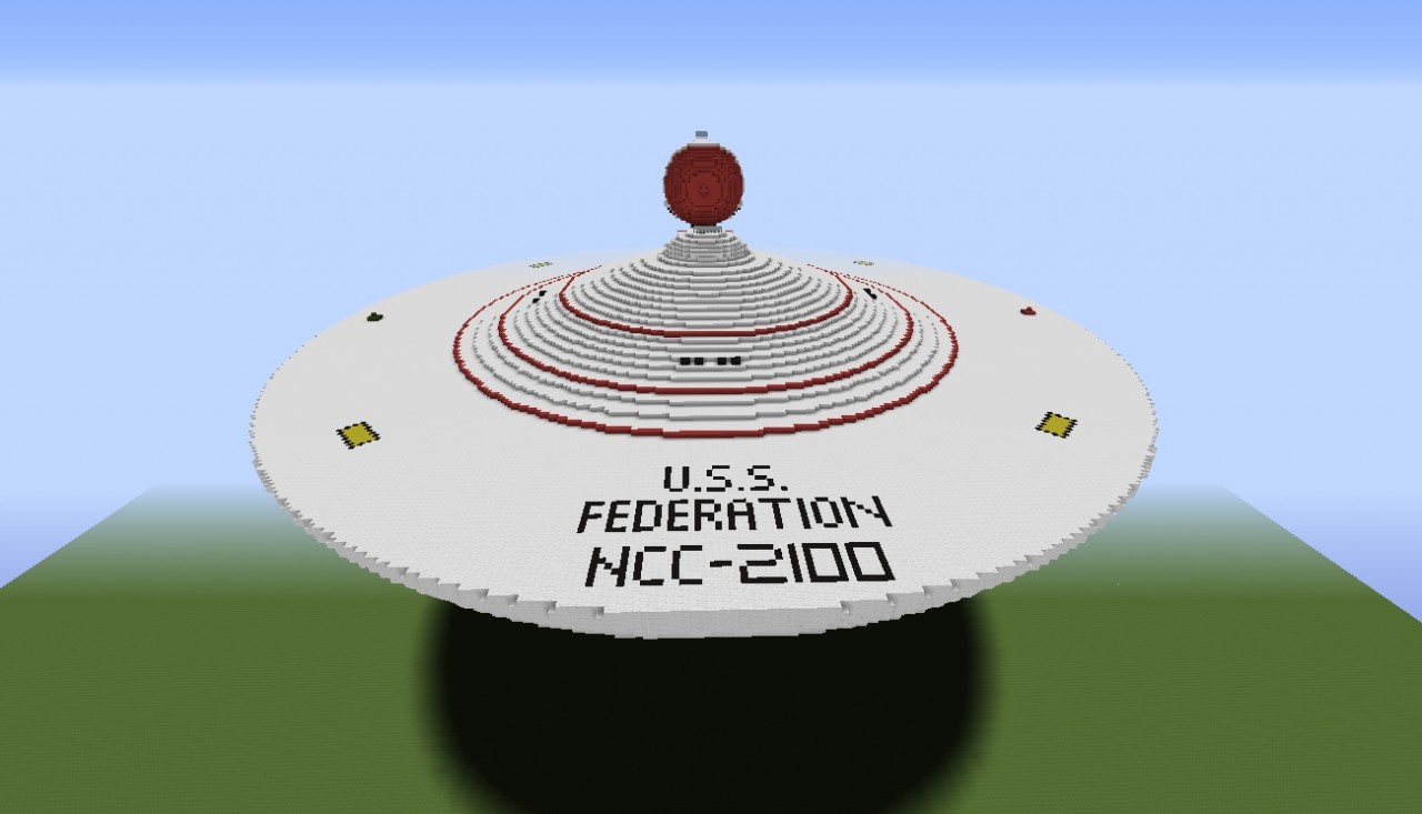 [TOS Federation Dreadnought] USS Federation Minecraft Map