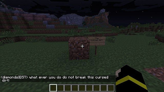 The Cursed Dirt! 1.7+ Minecraft Map