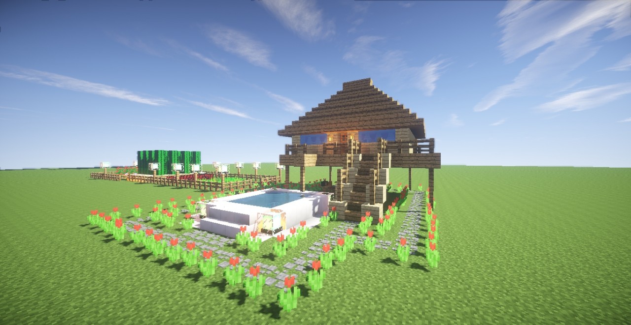 Hut With Garden Minecraft Map