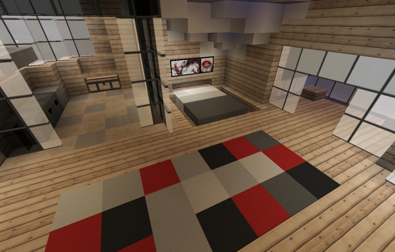 Modern Mountain "Hut" Minecraft Map