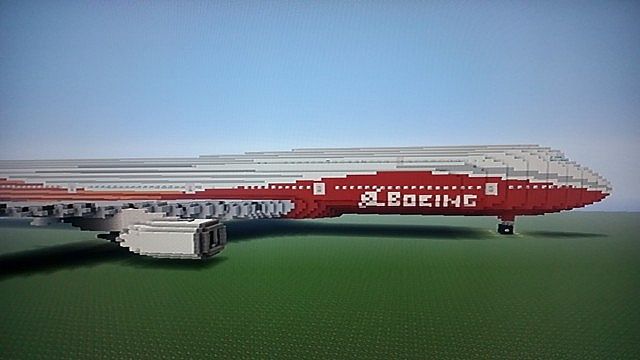 Minecraft Boeing 747-8i - Sunrise Livery Minecraft Map