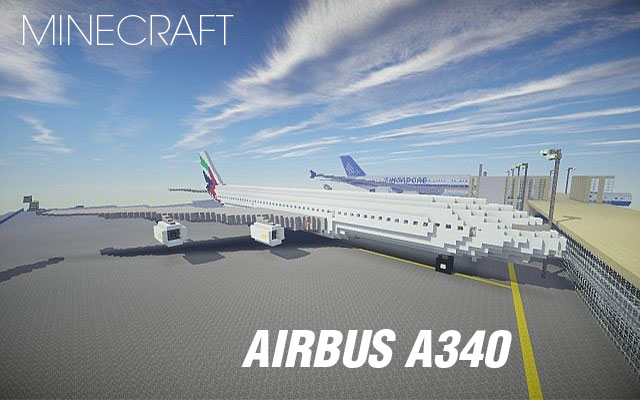 Airbus A340-300 Minecraft Map