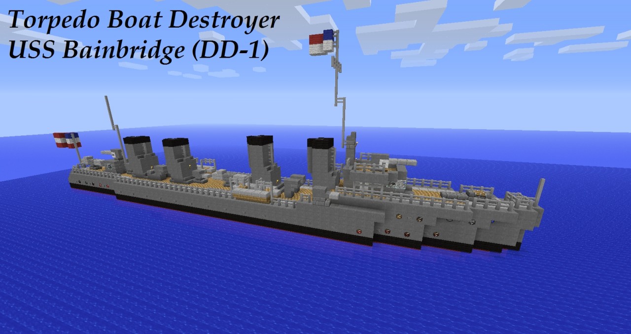 USS Bainbridge (DD-1) Minecraft Map