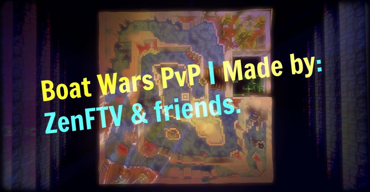 Boat Wars! | New Minecraft PvP Mini-Game Minecraft Map