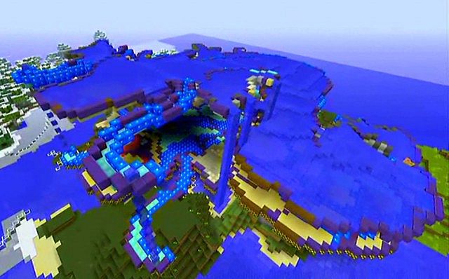 3D Pixel Art - Pokemon Waterslide (Gyarados) Minecraft Map