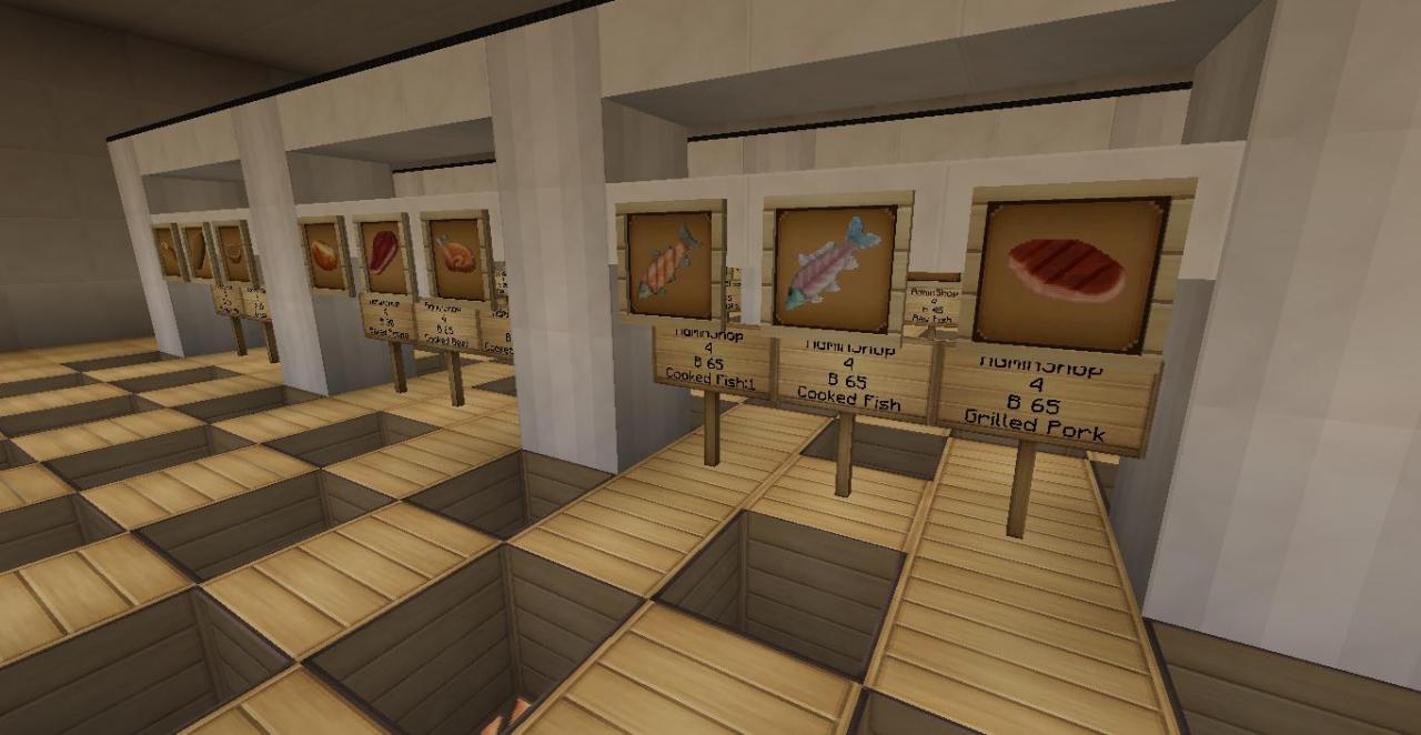 City shop ( grocery market ) Minecraft Map