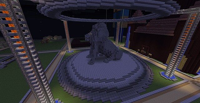 Lion Statue Minecraft Map