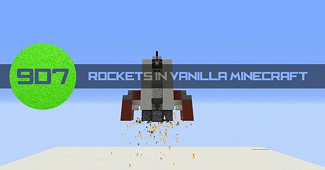 Custom Rockets in Vanilla Minecraft! Minecraft Project