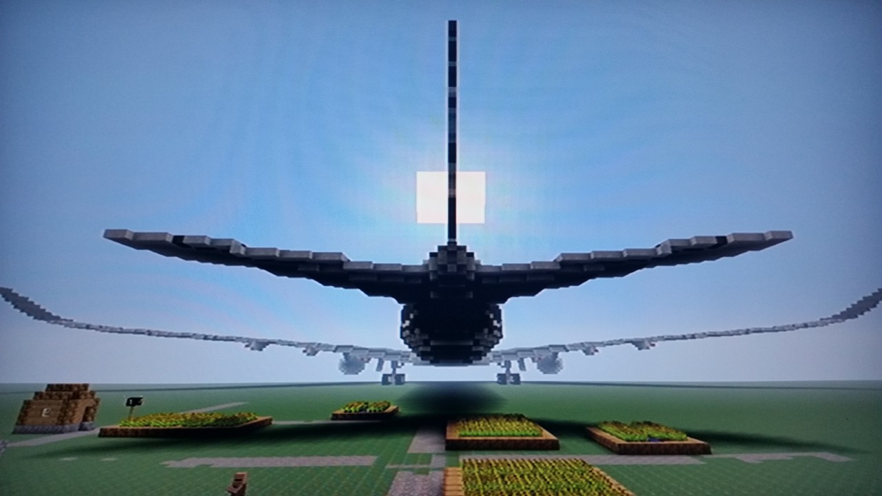 Airbus a350-900 (Carbon Livery) Minecraft Map