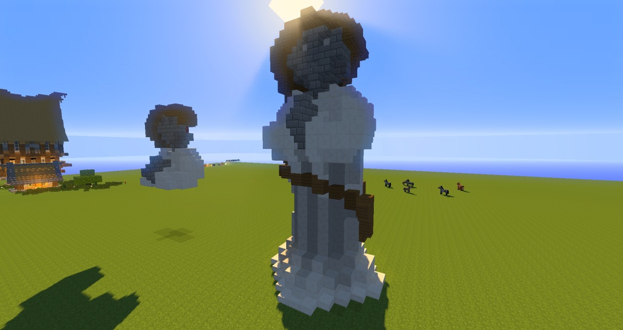 Female Priest Statue Minecraft Map