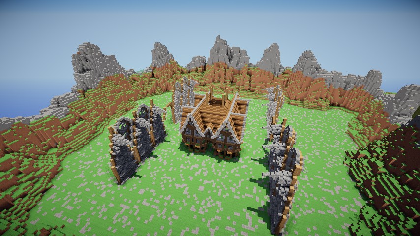Medieval/Nordic Spawn Minecraft Map