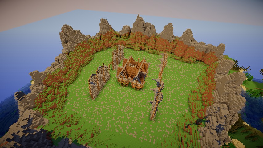 Medieval/Nordic Spawn Minecraft Map