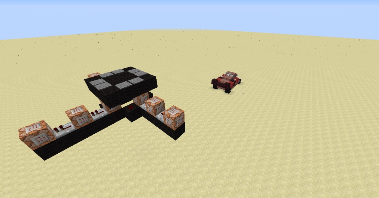 remote controled redstone car Minecraft Map