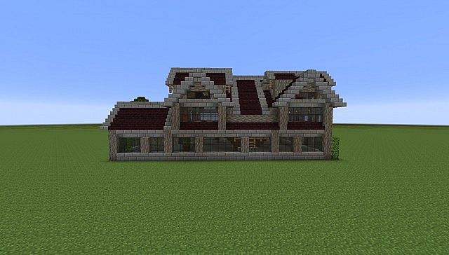 a large two floor home Minecraft Map