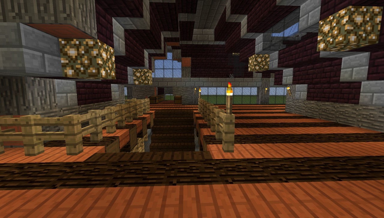 a large two floor home Minecraft Map