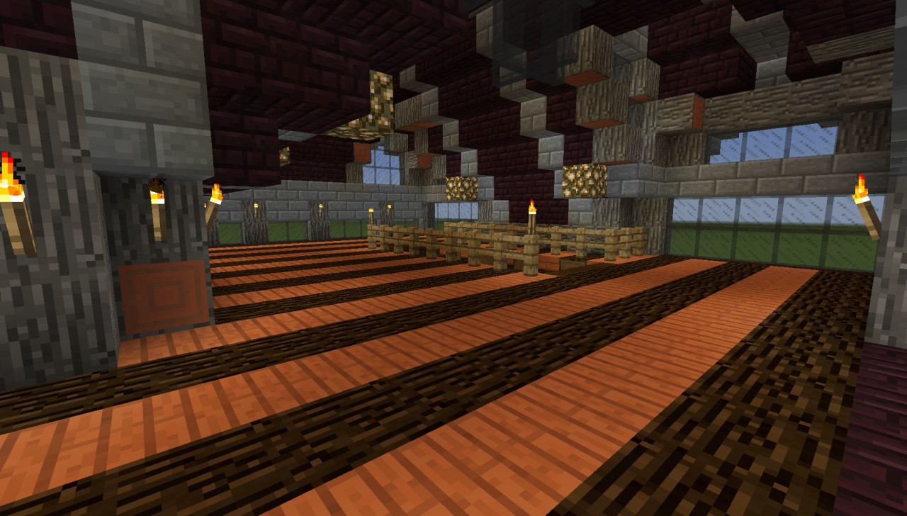 a large two floor home Minecraft Map