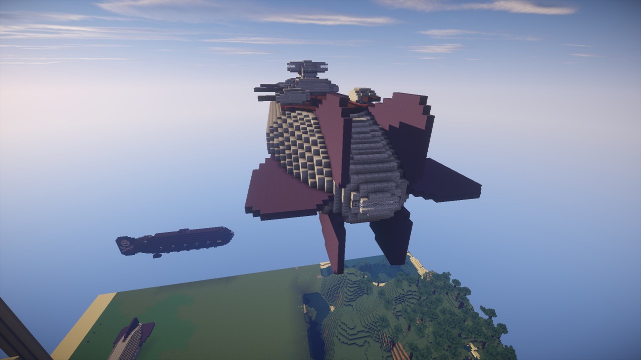 Working Air Battleship: Royal Navy Goliath for Movecraft Minecraft Map