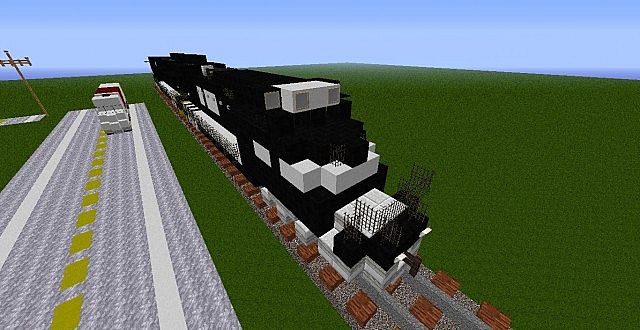 [Minecraft vehicles] Diesel locomotives Minecraft Map
