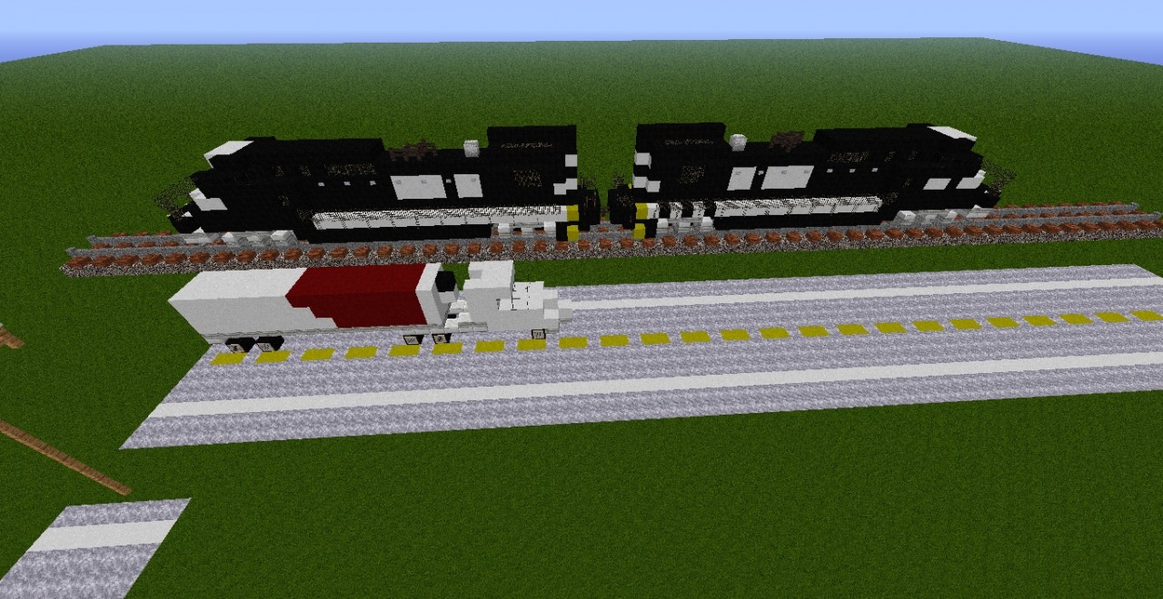[Minecraft vehicles] Diesel locomotives Minecraft Map