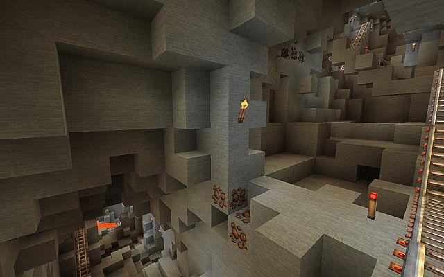 Minecraft largest mining 2 Minecraft Map