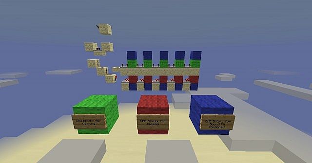 5x5 Command Block Sliding Door in Minecraft 1.8 Minecraft Map