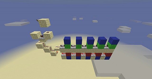 5x5 Command Block Sliding Door in Minecraft 1.8 Minecraft Map